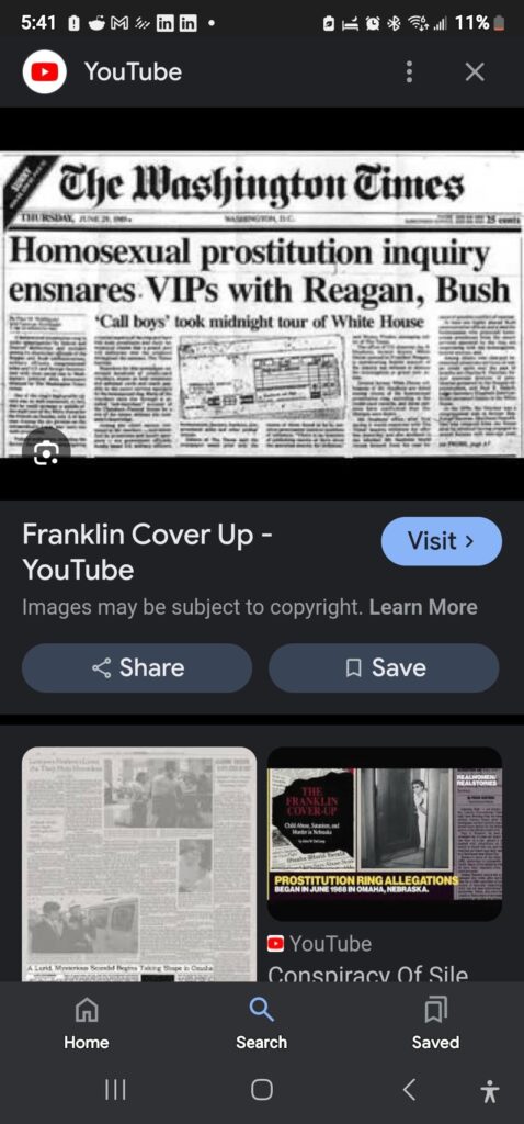 The "franklin cover up" was 20 years before "pizza-gate" - Peter Theil