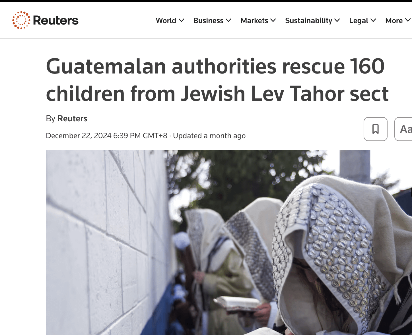 jewish Lev Tahor pedophile sect arrested in Guatemala for child sex ...
