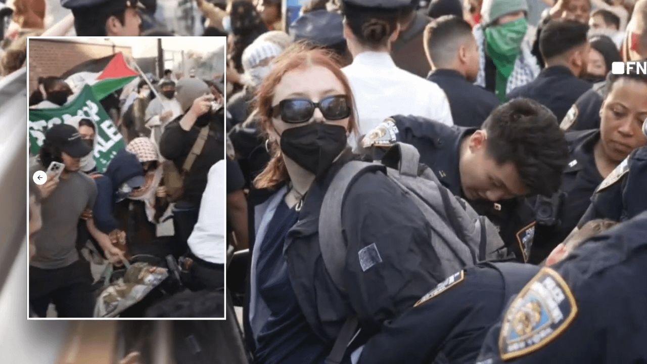 Racist mob descends on Brooklyn College in NYC as agitators brawl with ...