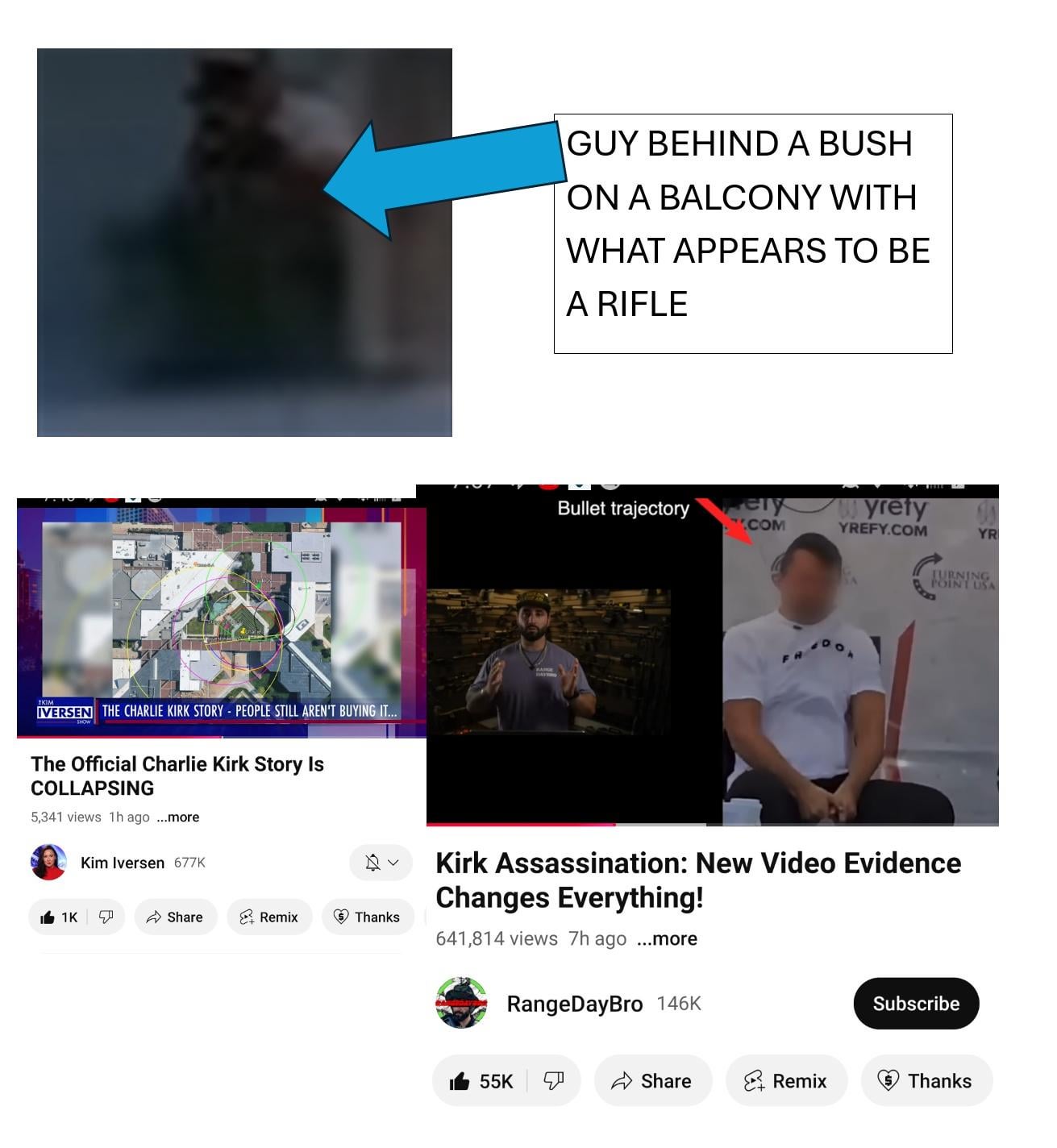 Real shooter may have been behind and above Charlie in a balcony behind ...