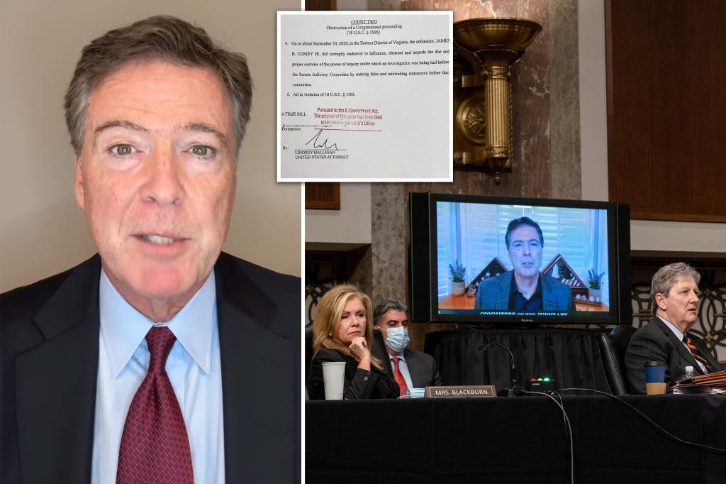 Former FBI Director James Comey indicted on charges of lying to ...