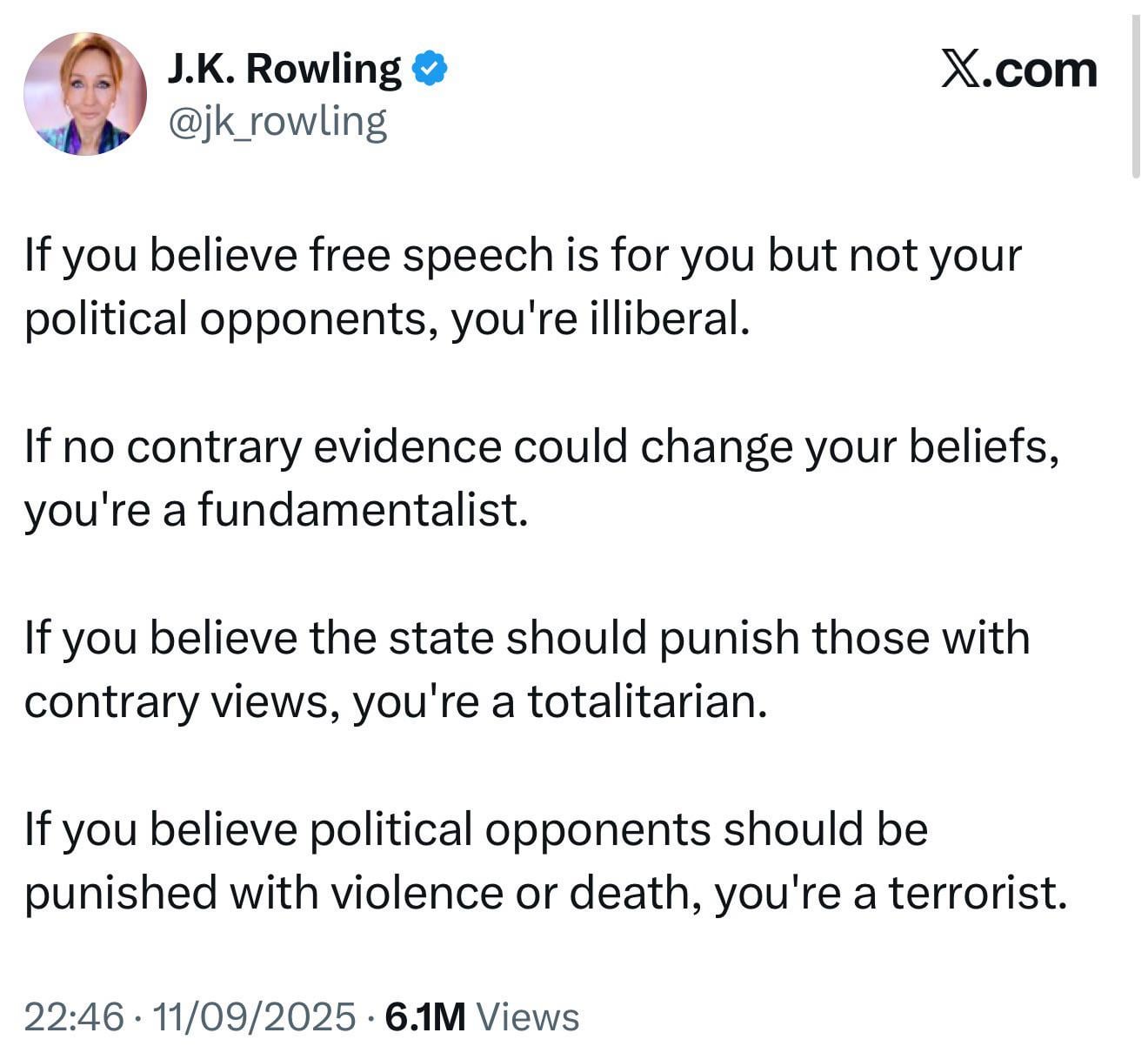 Wisdom from J.K. Rowling - Peter Theil