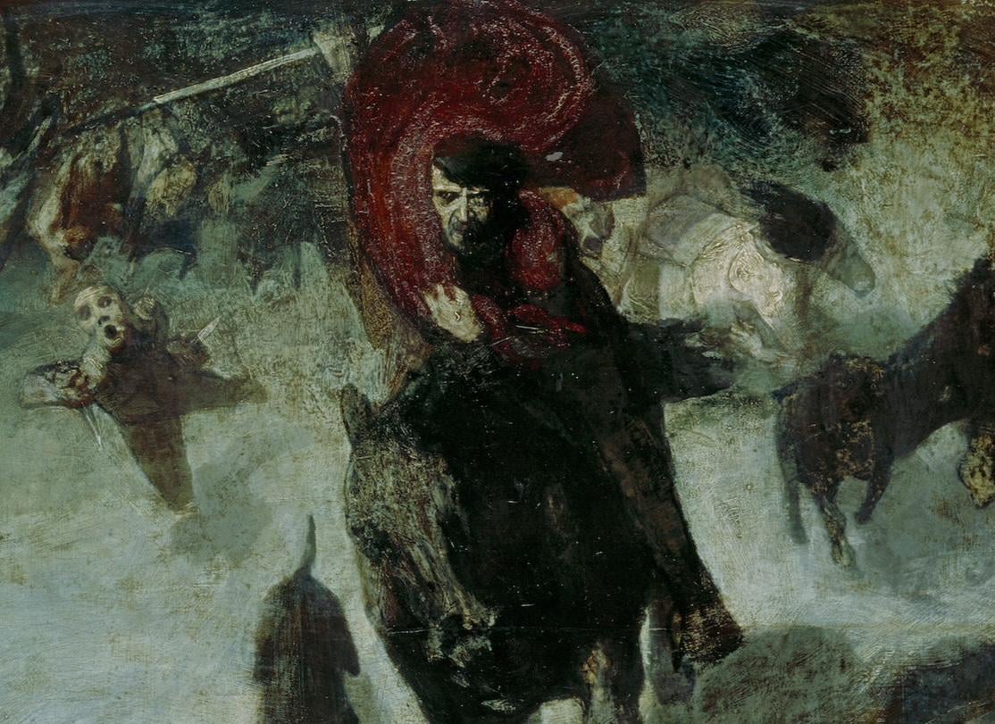 In 1889, the exaxt year of Adolf Hitler's birth, artist Franz Von Stuck ...