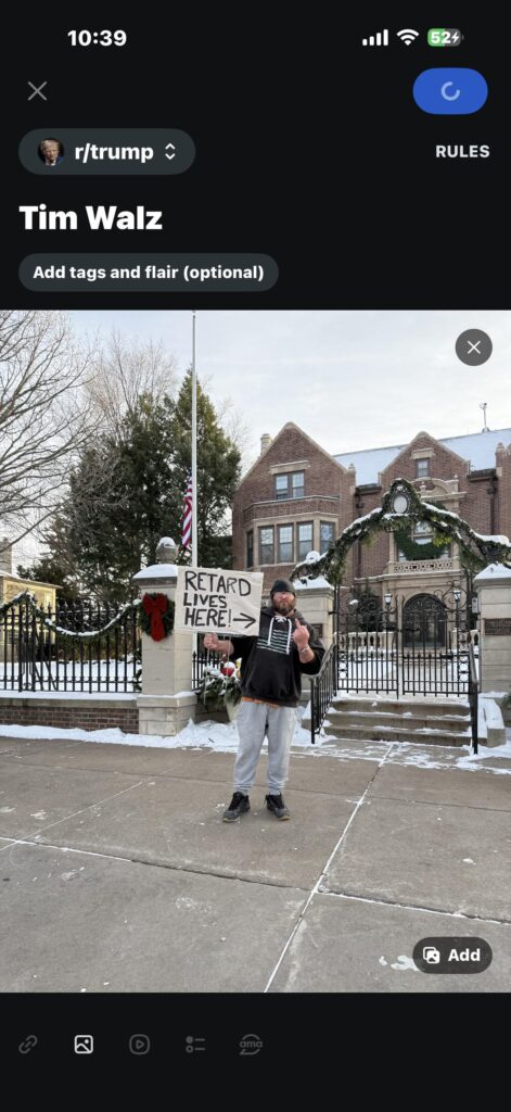 Tim Walz received a visit from his neighbor as a courtesy to the ...