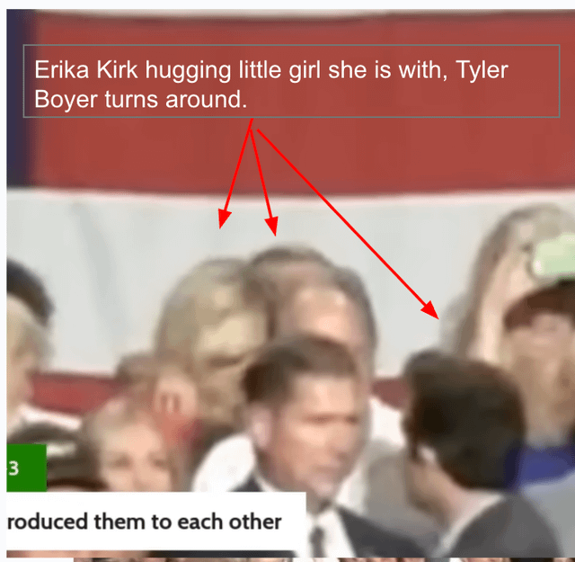 Erika Kirk, Lori Frantzve, Tyler Boyer, Child & Mystery Man Caught ...