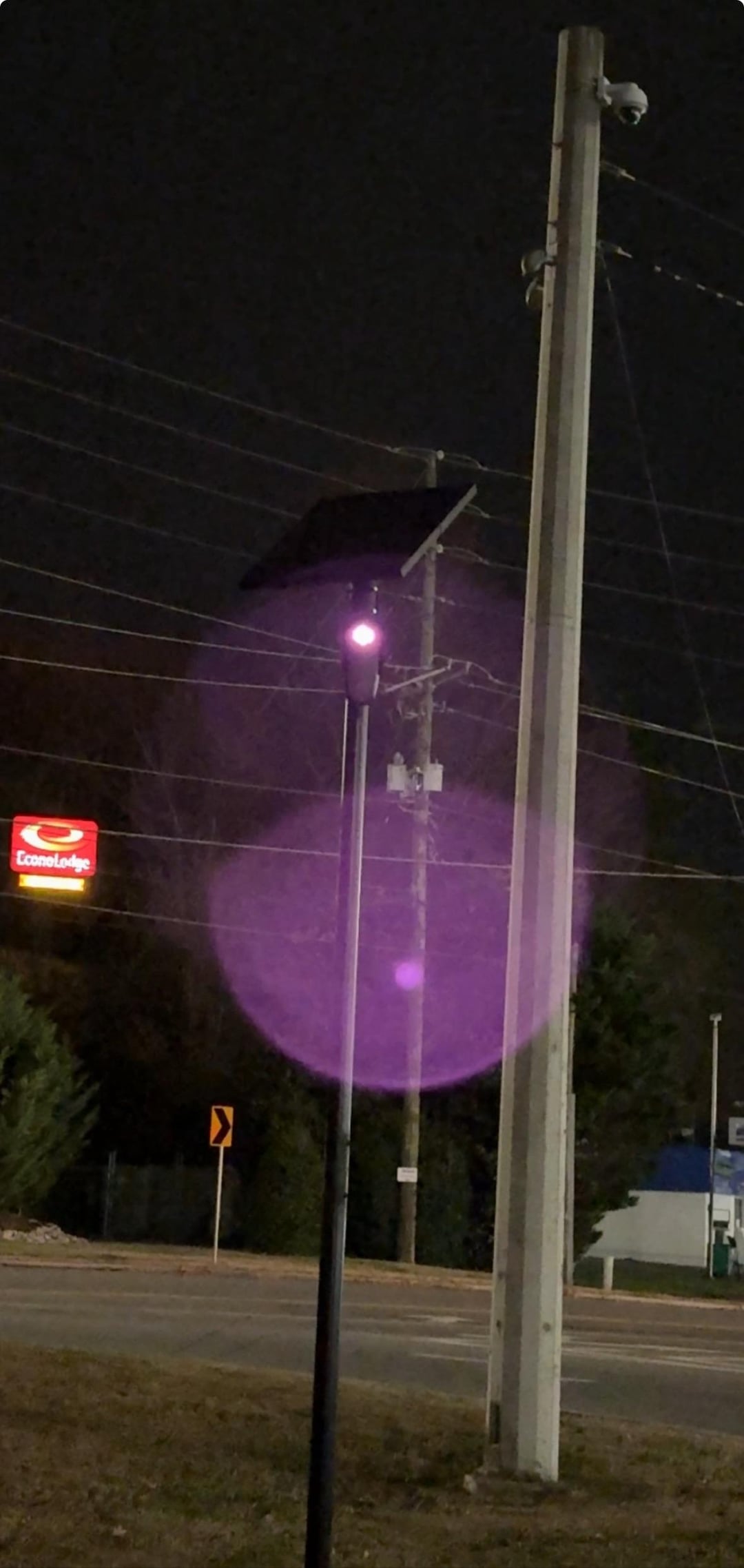 Flock Safety cameras react to human motion. You can see the IR flash ...