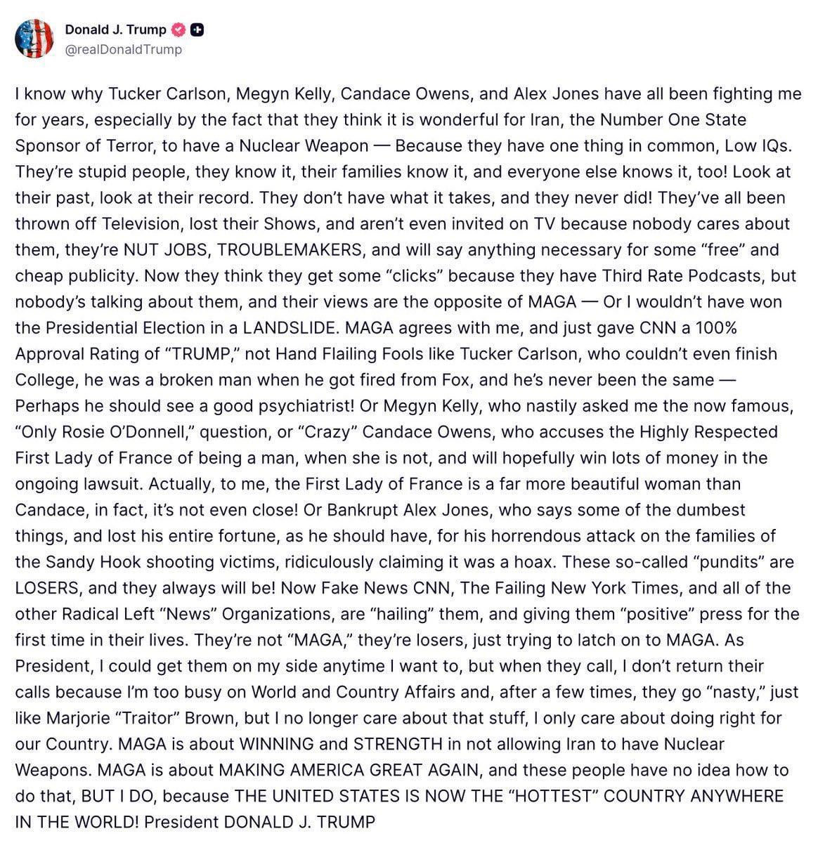 Trump just dropped a massive, angry tweet attacking everyone who ...